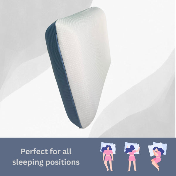 QQbed Essentials Memory Foam Bed Pillow for Pressure Relief, Adaptive ...